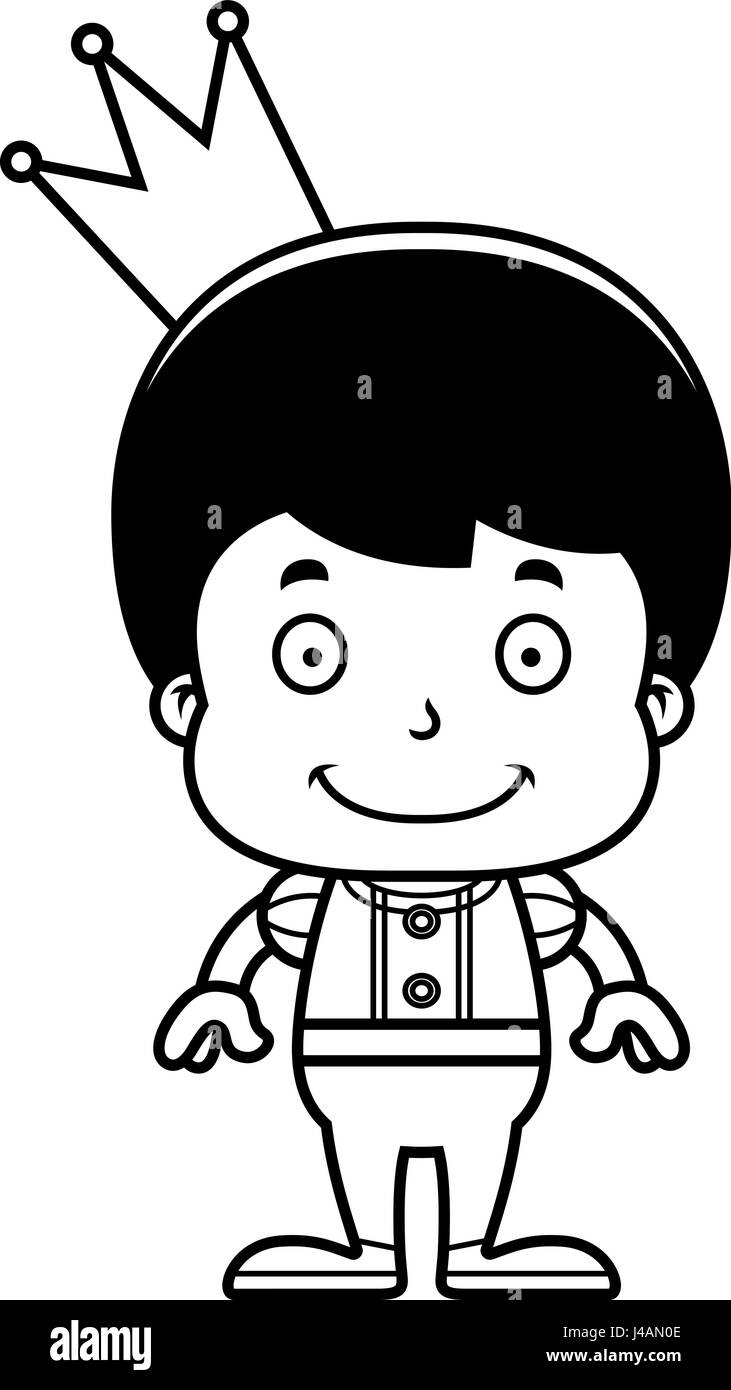 A cartoon prince boy smiling Stock Vector Image & Art - Alamy