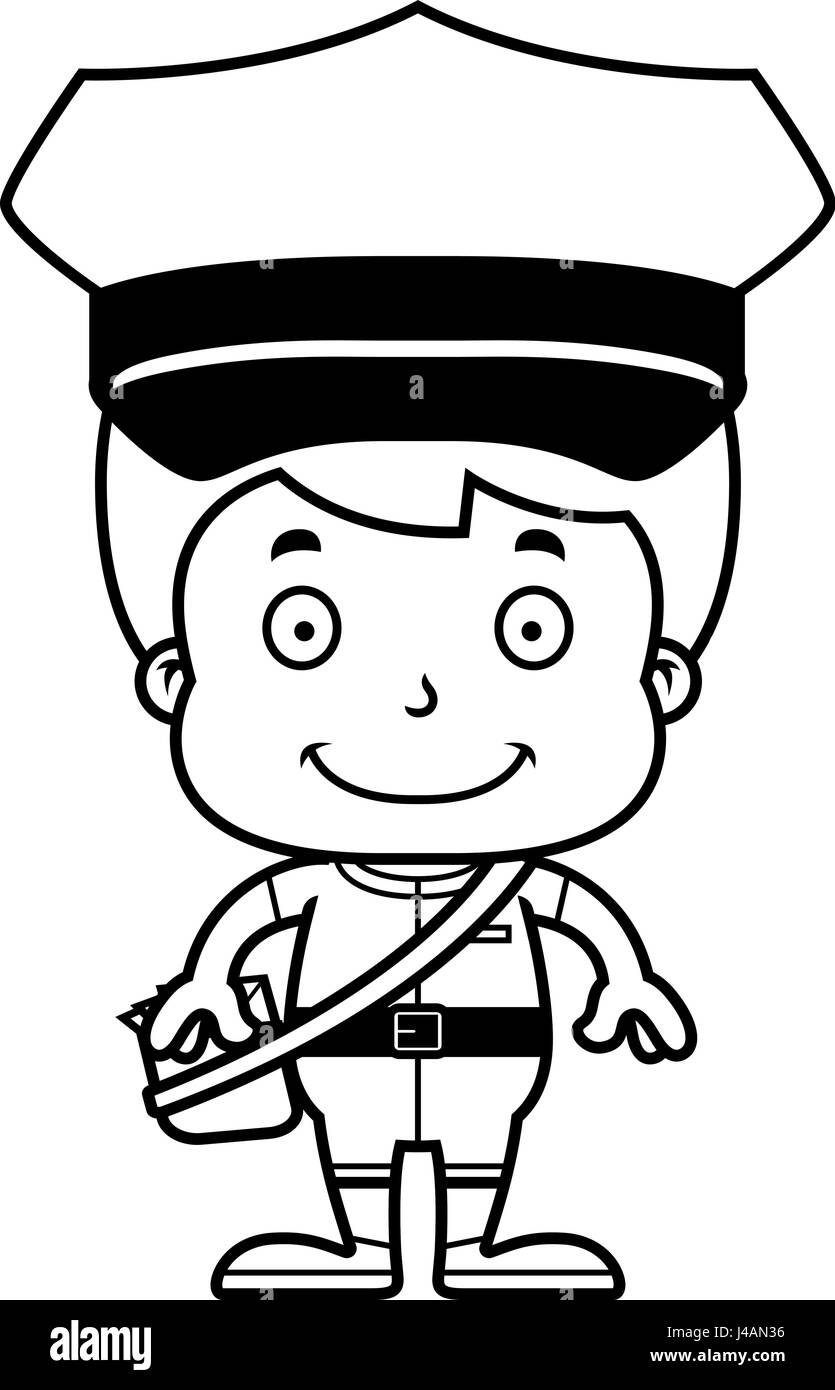 Mail carrier boy clipart hi-res stock photography and images - Alamy