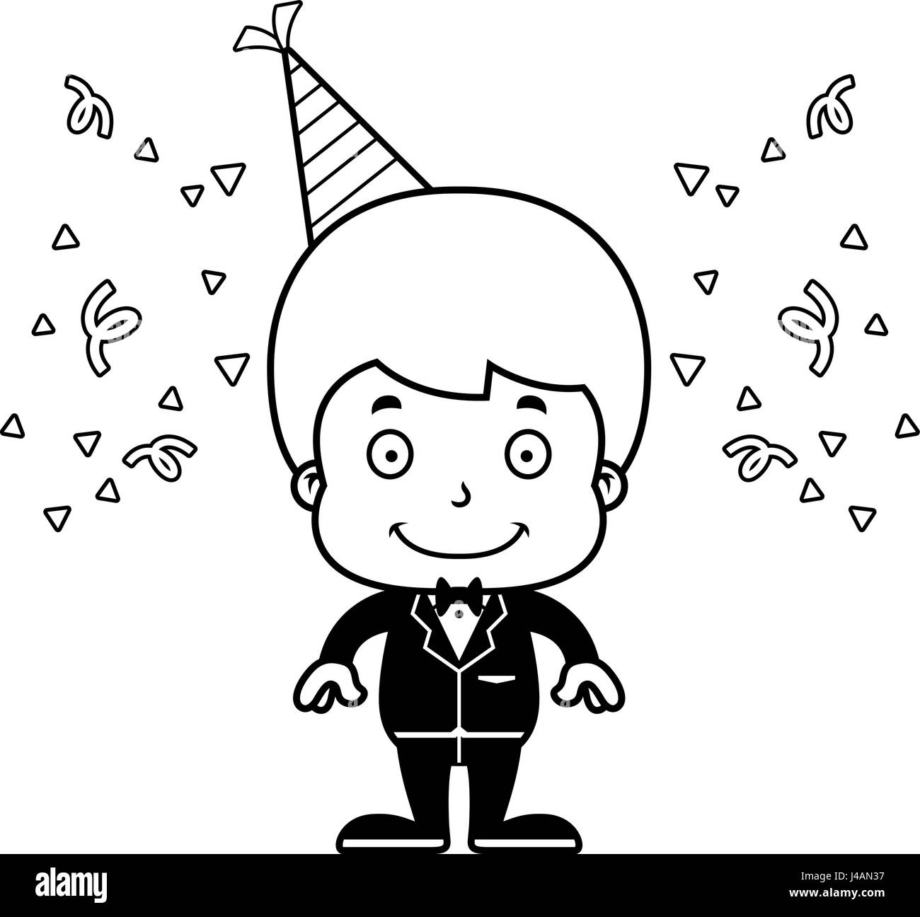A cartoon party boy smiling Stock Vector Image & Art - Alamy