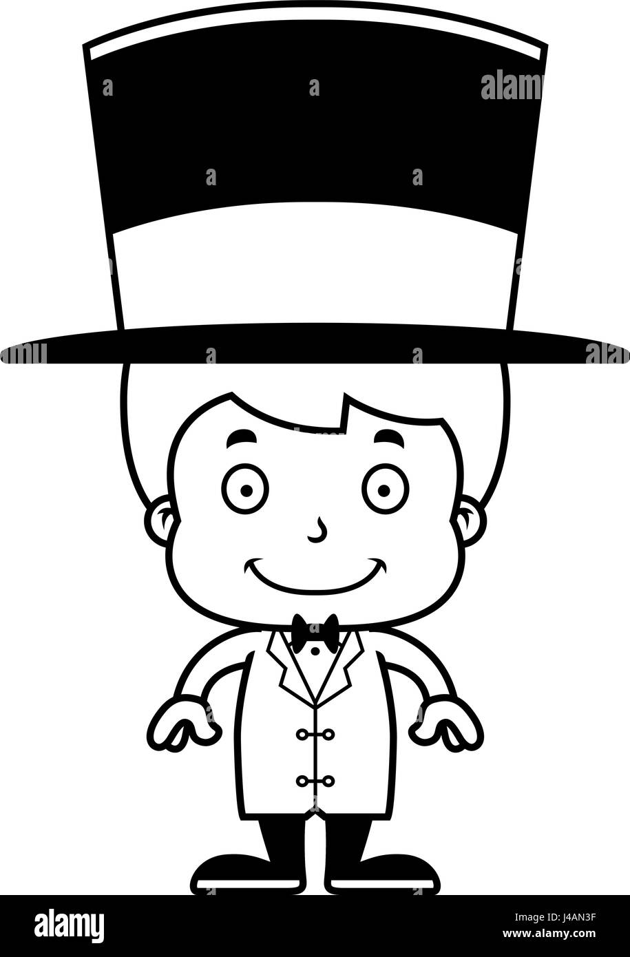 A cartoon ringmaster boy smiling Stock Vector Image & Art - Alamy