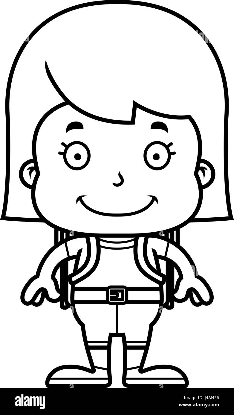 Smiling backpack child Black and White Stock Photos & Images - Alamy