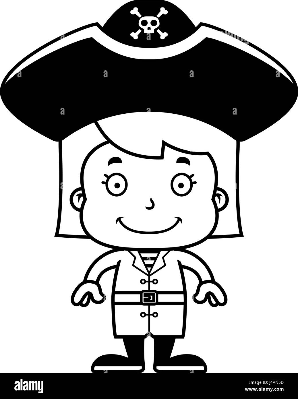 Smiling girl vector vectors Black and White Stock Photos & Images - Alamy