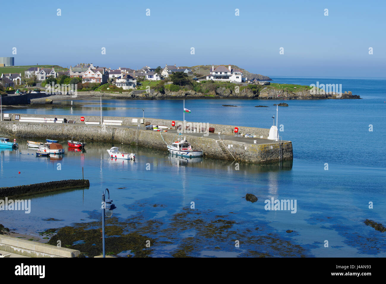 Cemaes Bay Harbour Stock Photo - Alamy
