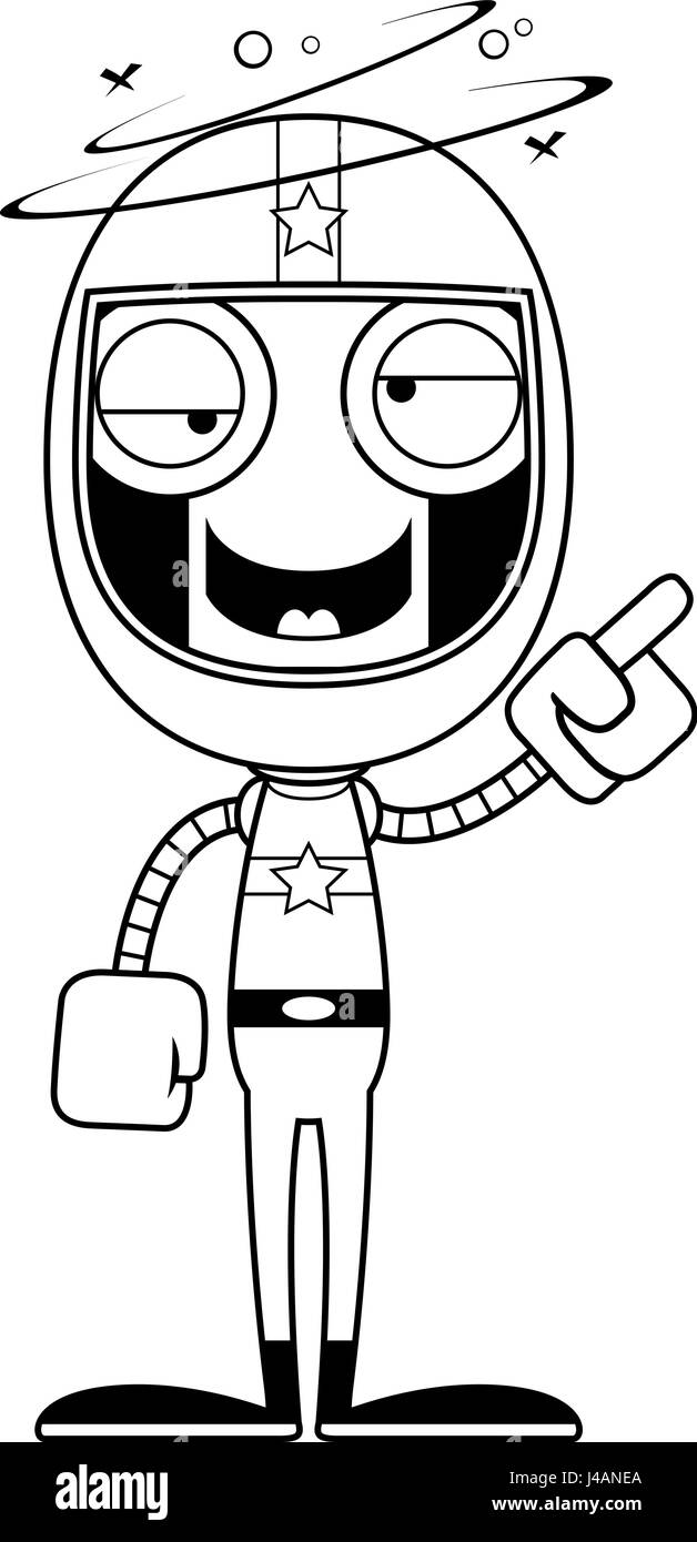 A cartoon race car driver robot looking drunk Stock Vector Image & Art ...