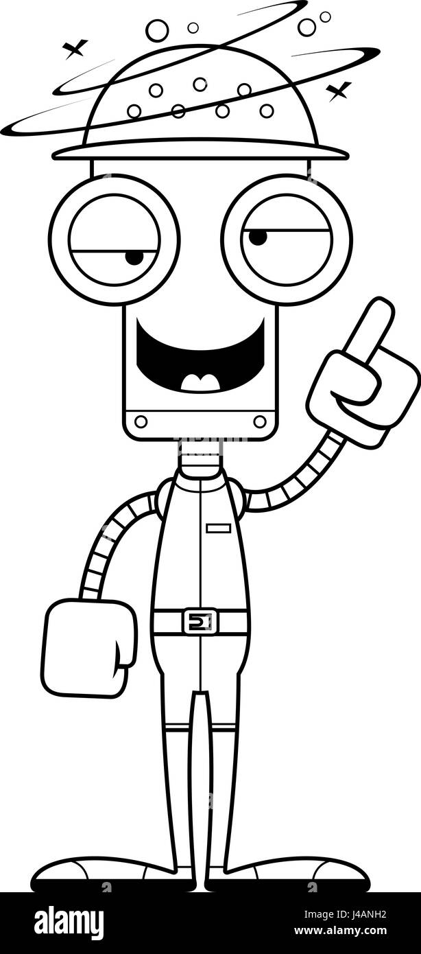 A cartoon zookeeper robot looking drunk Stock Vector Image & Art - Alamy
