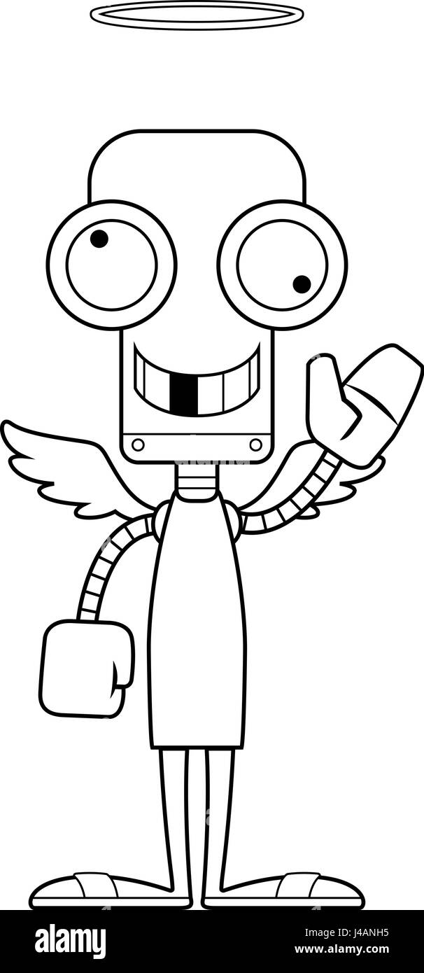 A cartoon angel robot looking silly Stock Vector Image & Art - Alamy