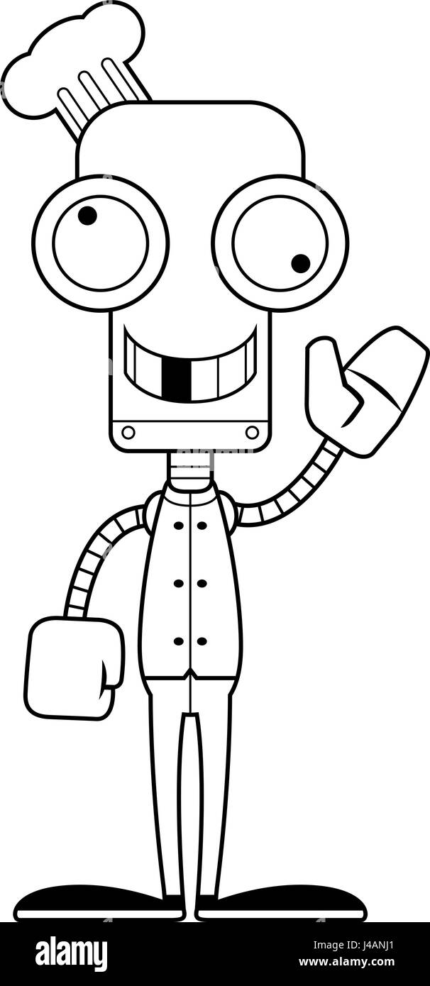 A cartoon chef robot looking silly Stock Vector Image & Art - Alamy