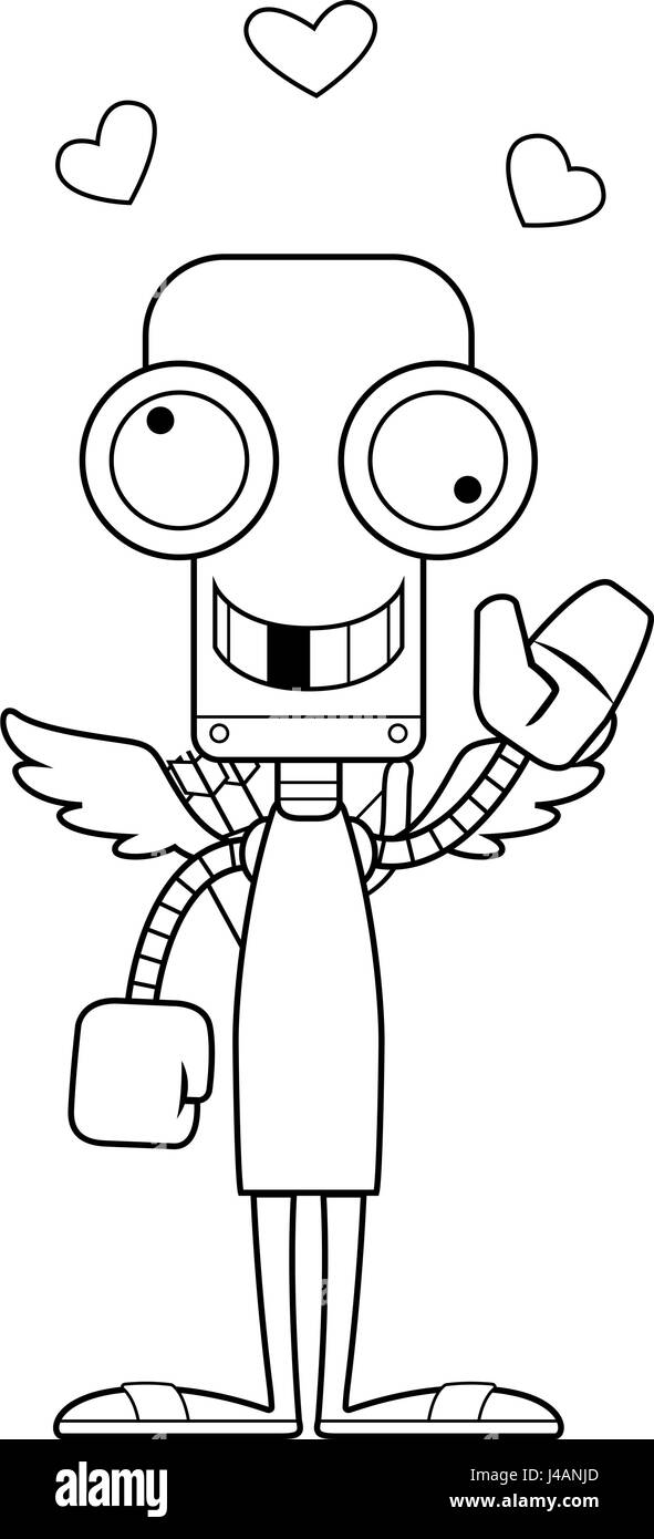 A cartoon cupid robot looking silly Stock Vector Image & Art - Alamy