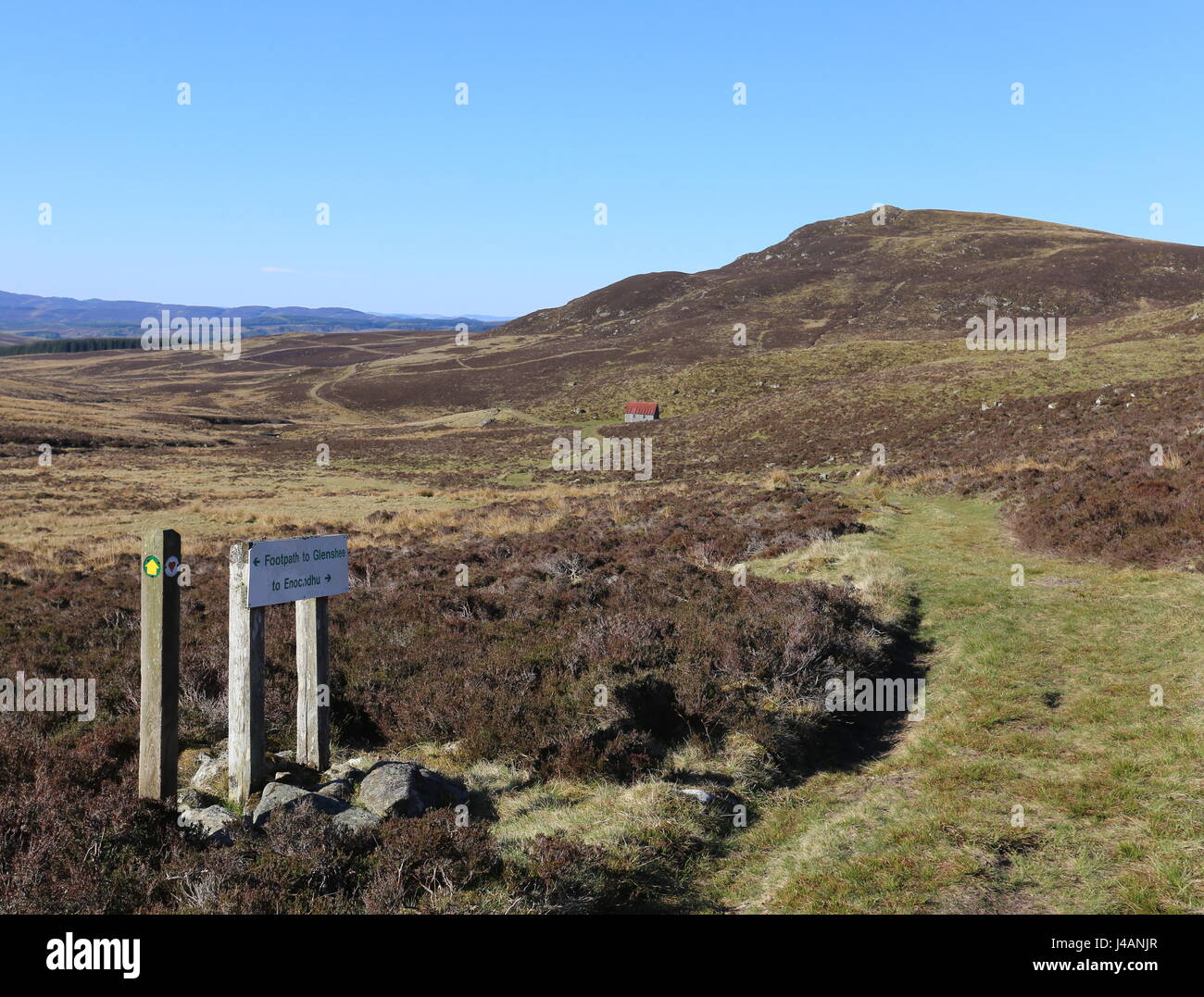 Cateran Trail leading to Enochdhu Scotland May 2017 Stock Photo - Alamy