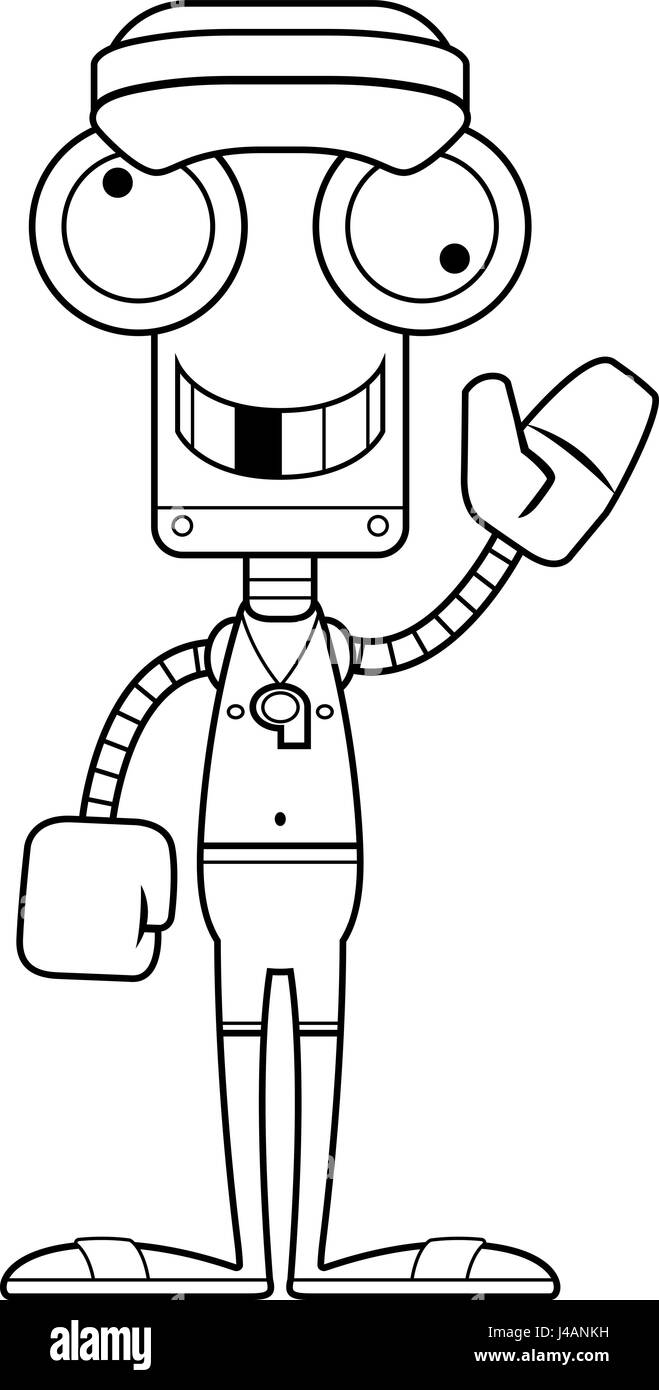 A cartoon lifeguard robot looking silly Stock Vector Image & Art - Alamy