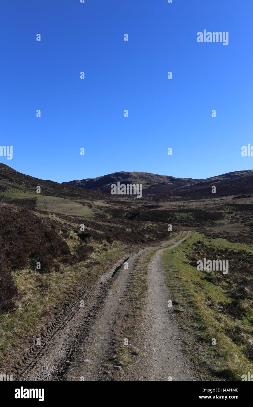 Cateran Trail leading to Spittal of Glenshee Scotland May 2017 Stock ...