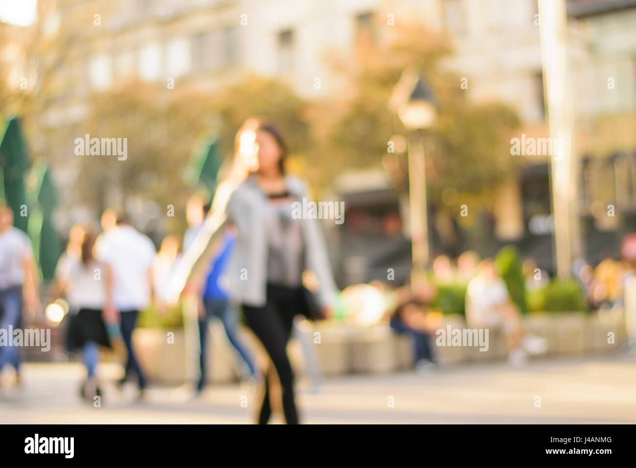 blur abstract people background with defocused lights Stock Photo - Alamy