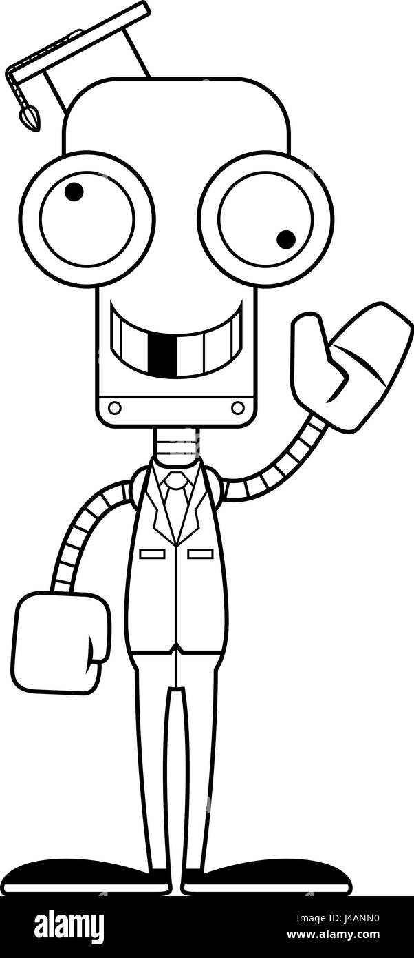 A cartoon teacher robot looking silly Stock Vector Image & Art - Alamy