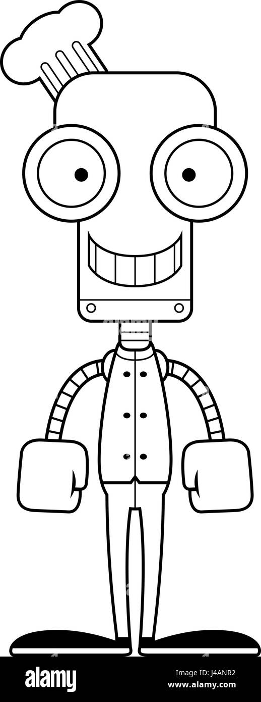 A cartoon chef robot smiling Stock Vector Image & Art - Alamy