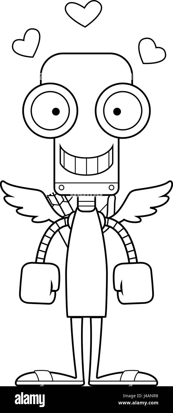 A cartoon cupid robot smiling Stock Vector Image & Art - Alamy