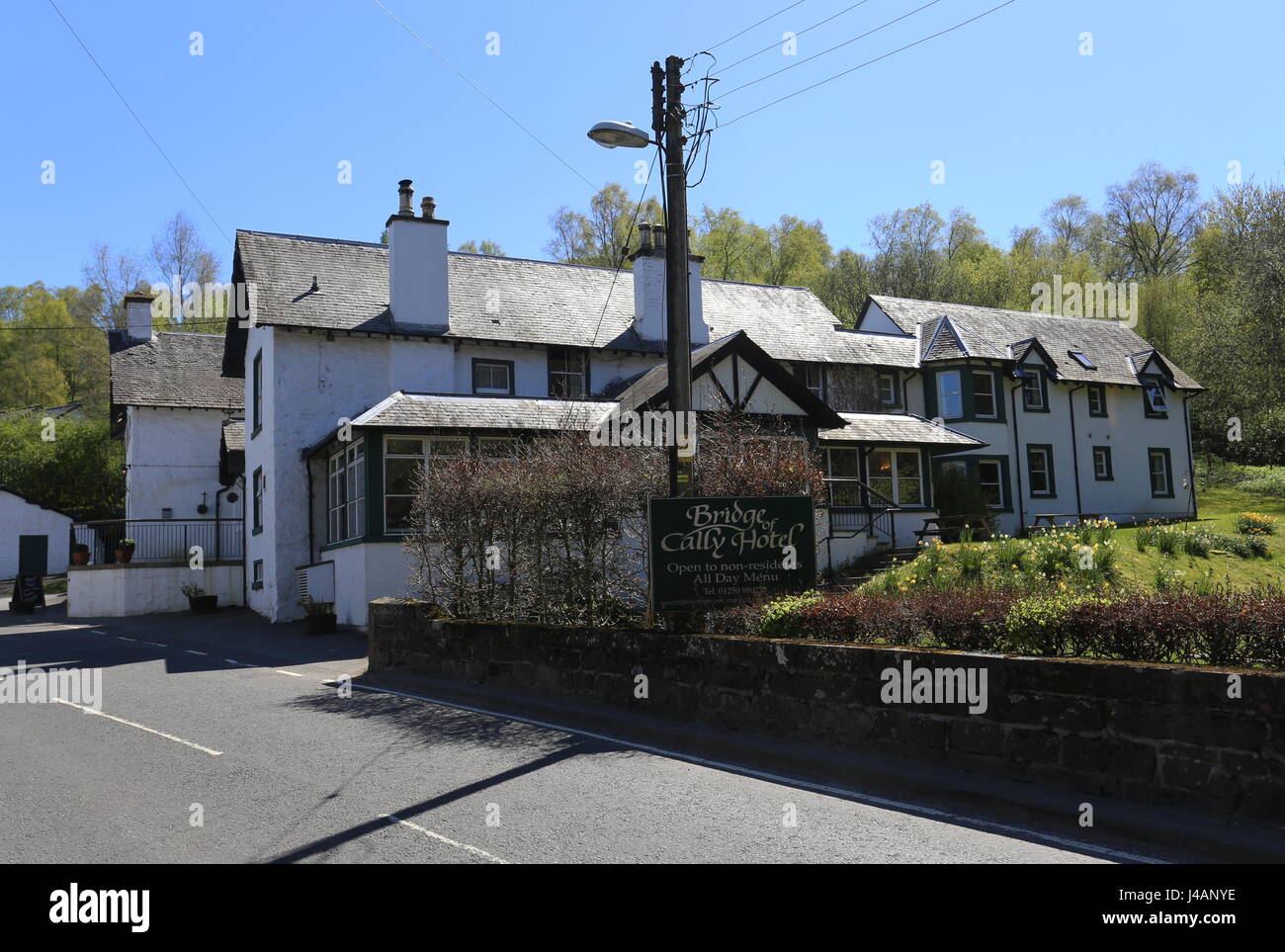 Bridge of Cally Hotel Scotland May 2017 Stock Photo - Alamy