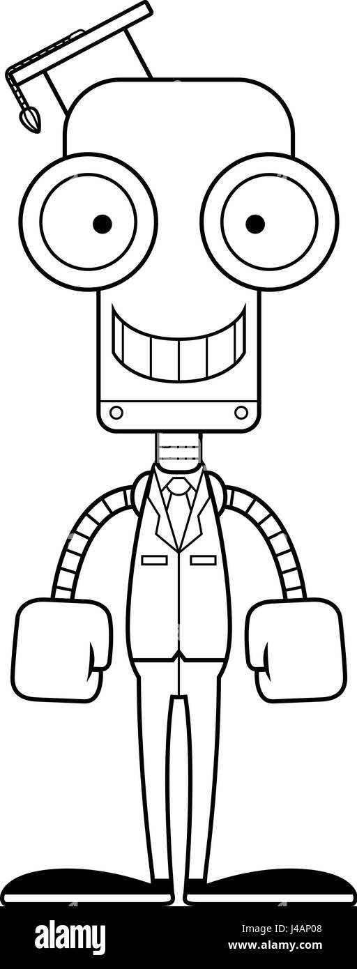A cartoon teacher robot smiling Stock Vector Image & Art - Alamy
