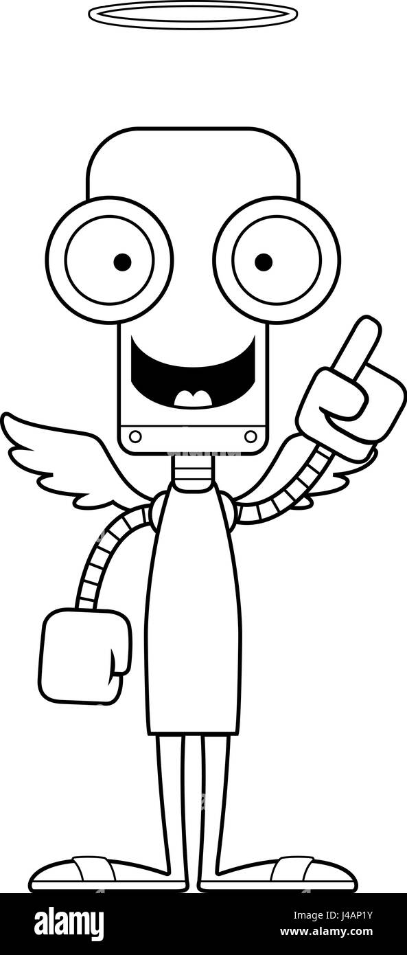 A cartoon angel robot with an idea Stock Vector Image & Art - Alamy