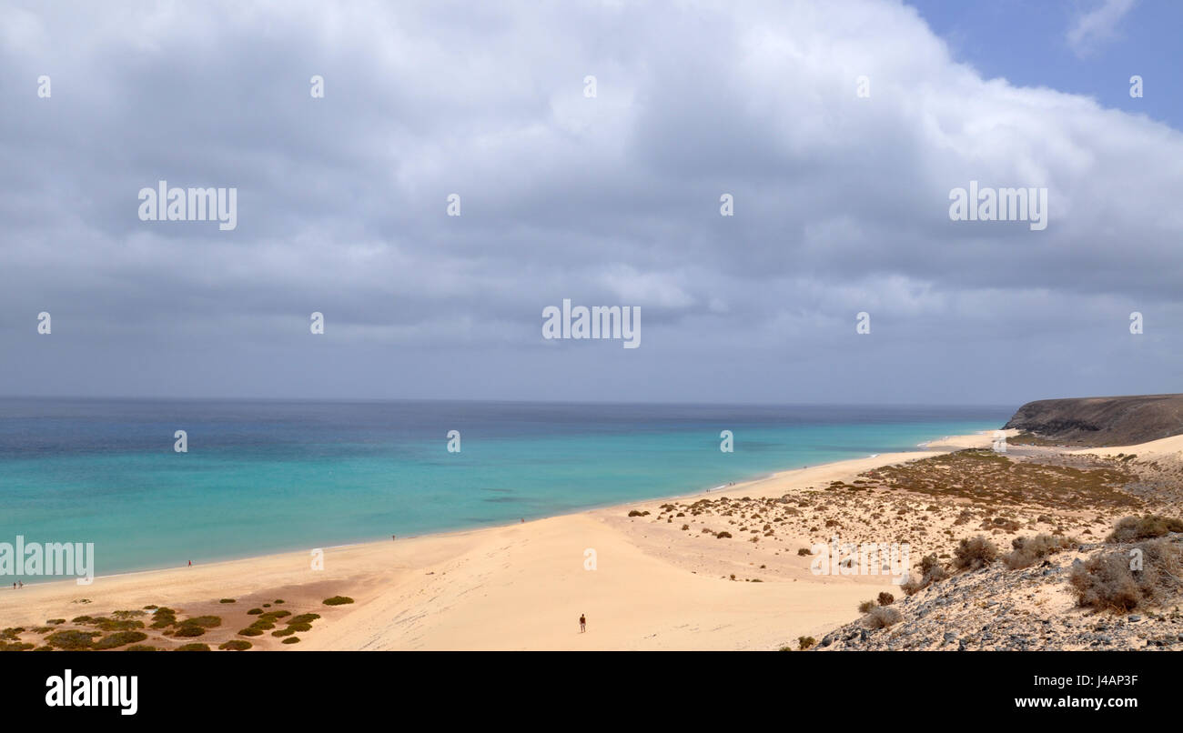 Sotavento beach view on Fuerteventura Canary island in Spain - the ...