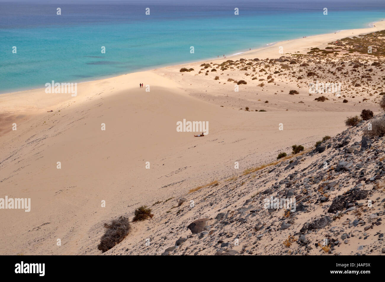 Sotavento beach view on Fuerteventura Canary island in Spain - the ...