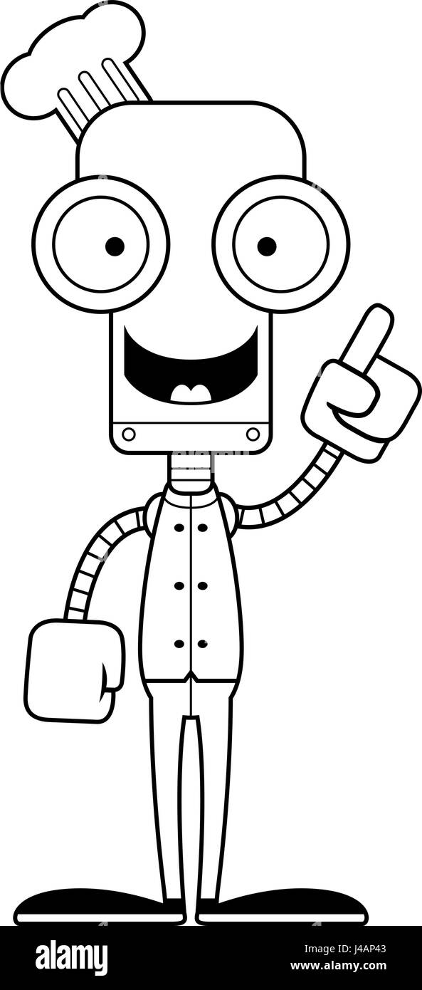A cartoon chef robot with an idea Stock Vector Image & Art - Alamy