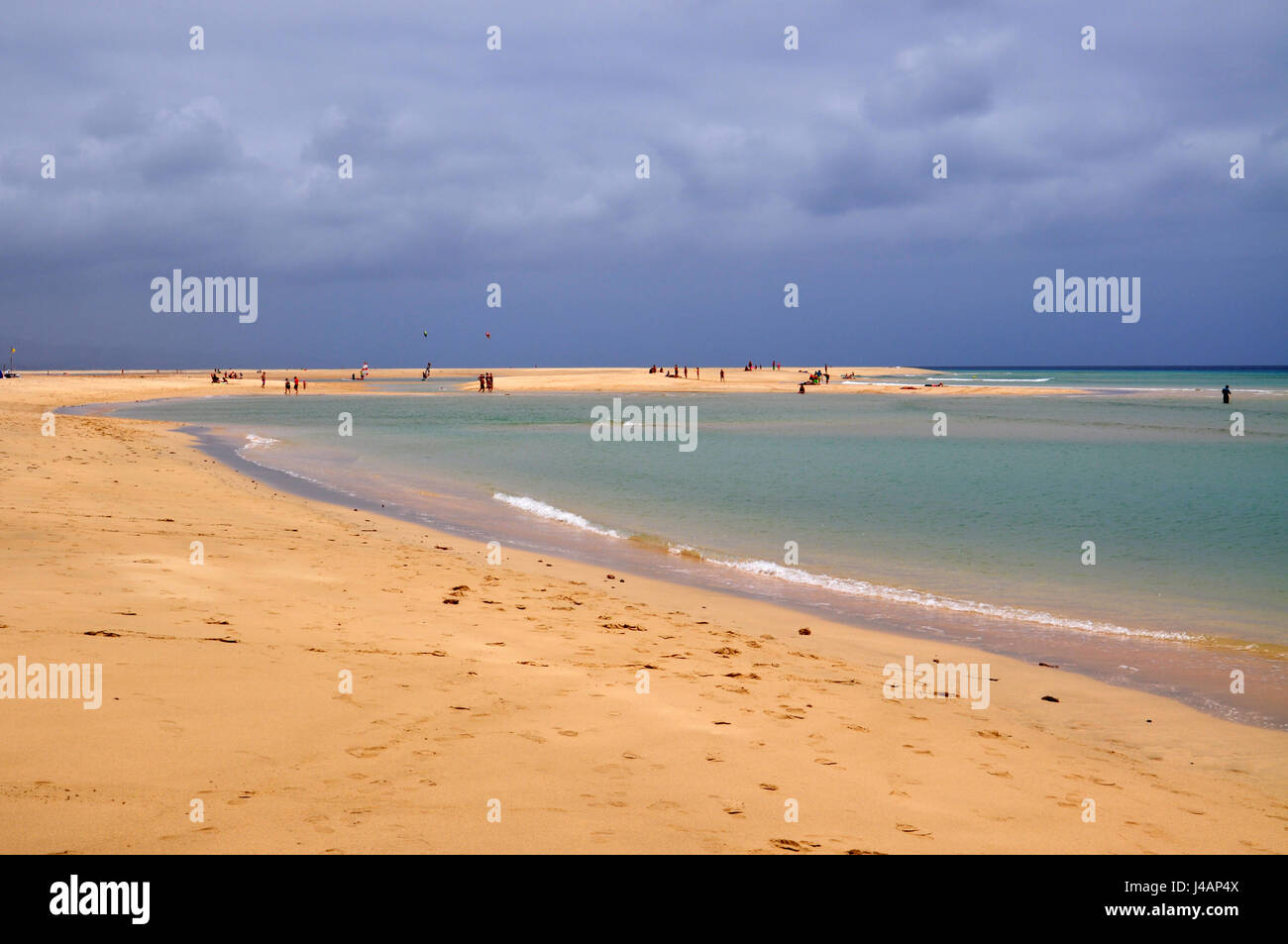 Sotavento beach view on Fuerteventura Canary island in Spain - the ...
