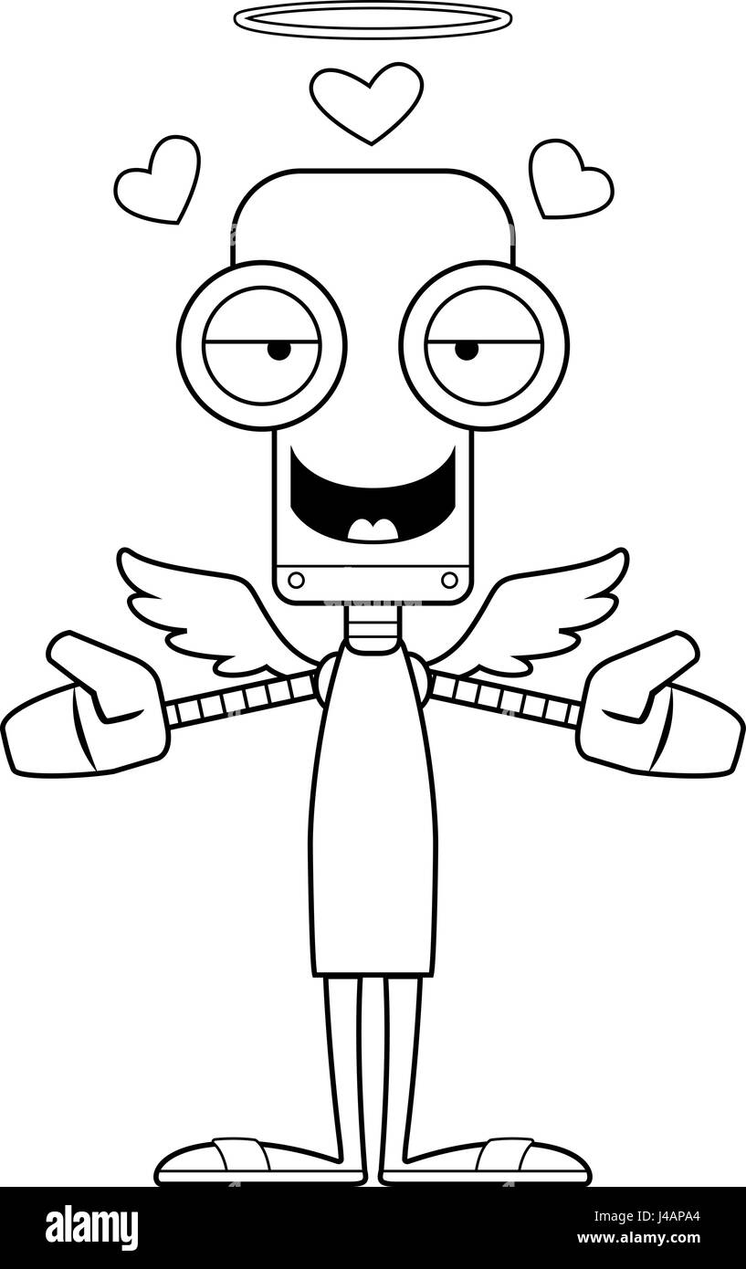 A cartoon angel robot ready to give a hug Stock Vector Image & Art - Alamy