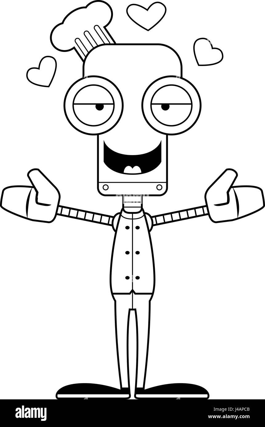 A cartoon chef robot ready to give a hug Stock Vector Image & Art - Alamy