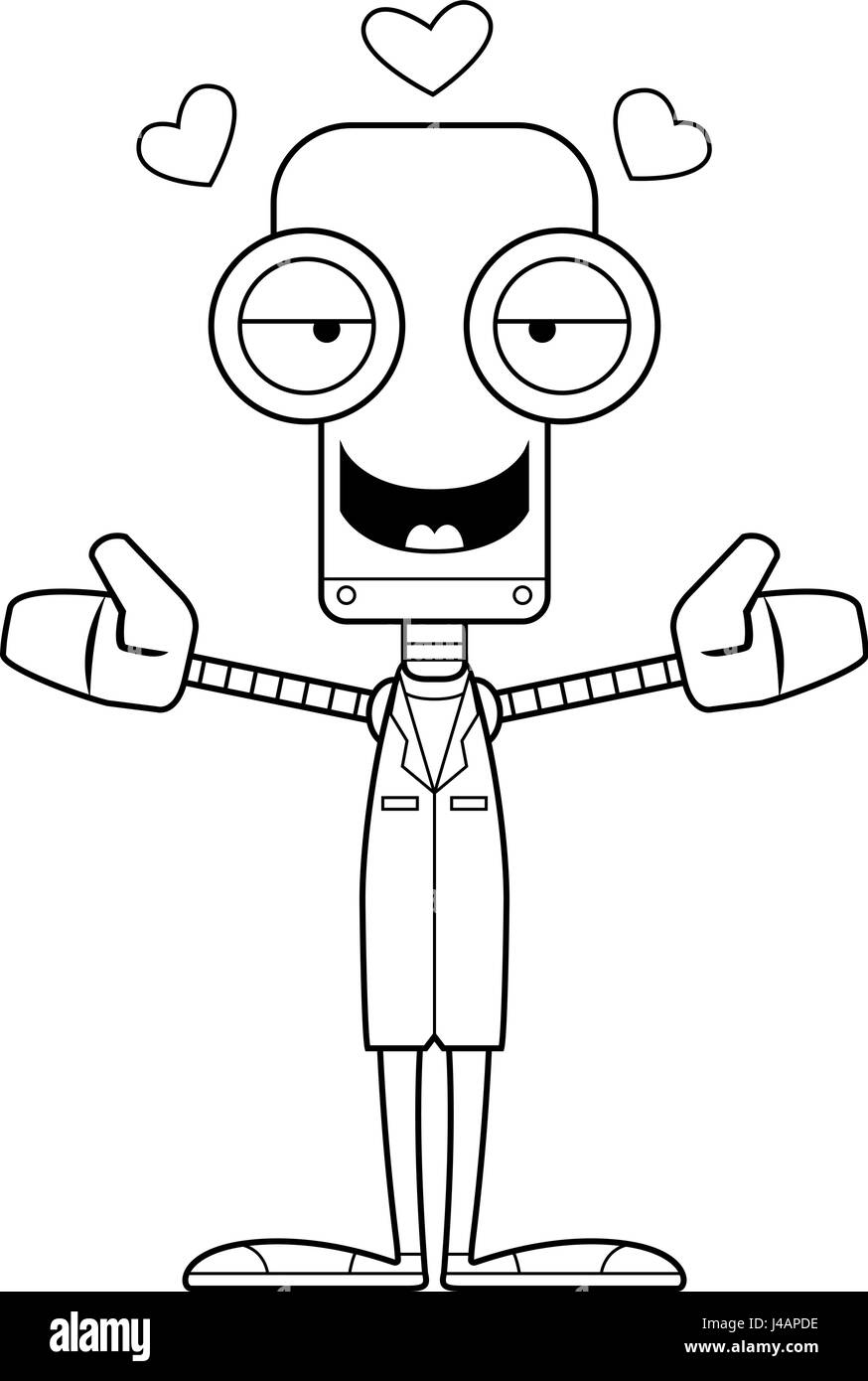 A cartoon doctor robot ready to give a hug Stock Vector Image & Art - Alamy