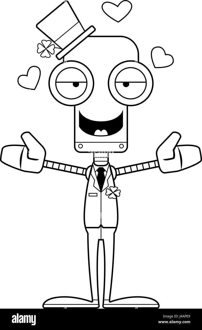 A cartoon Irish robot ready to give a hug Stock Vector Image & Art - Alamy