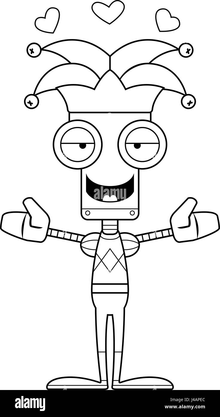 A cartoon jester robot ready to give a hug Stock Vector Image & Art - Alamy
