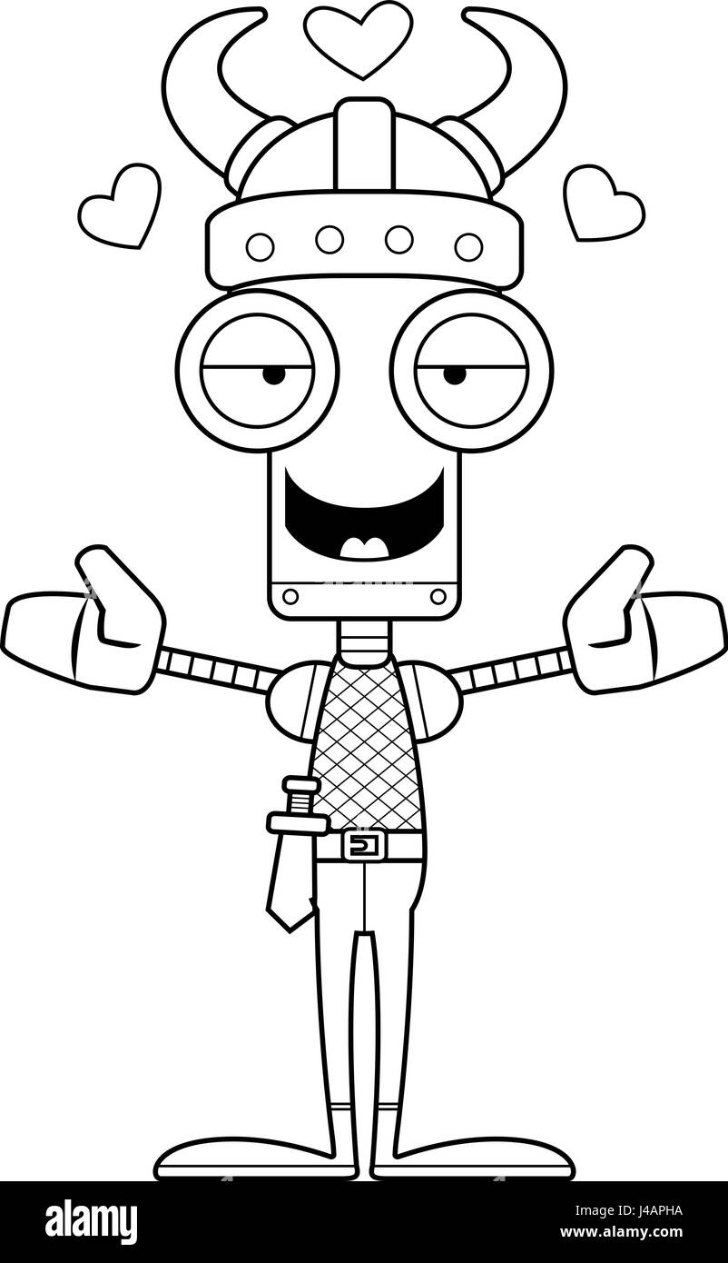 A cartoon Viking robot ready to give a hug Stock Vector Image & Art - Alamy