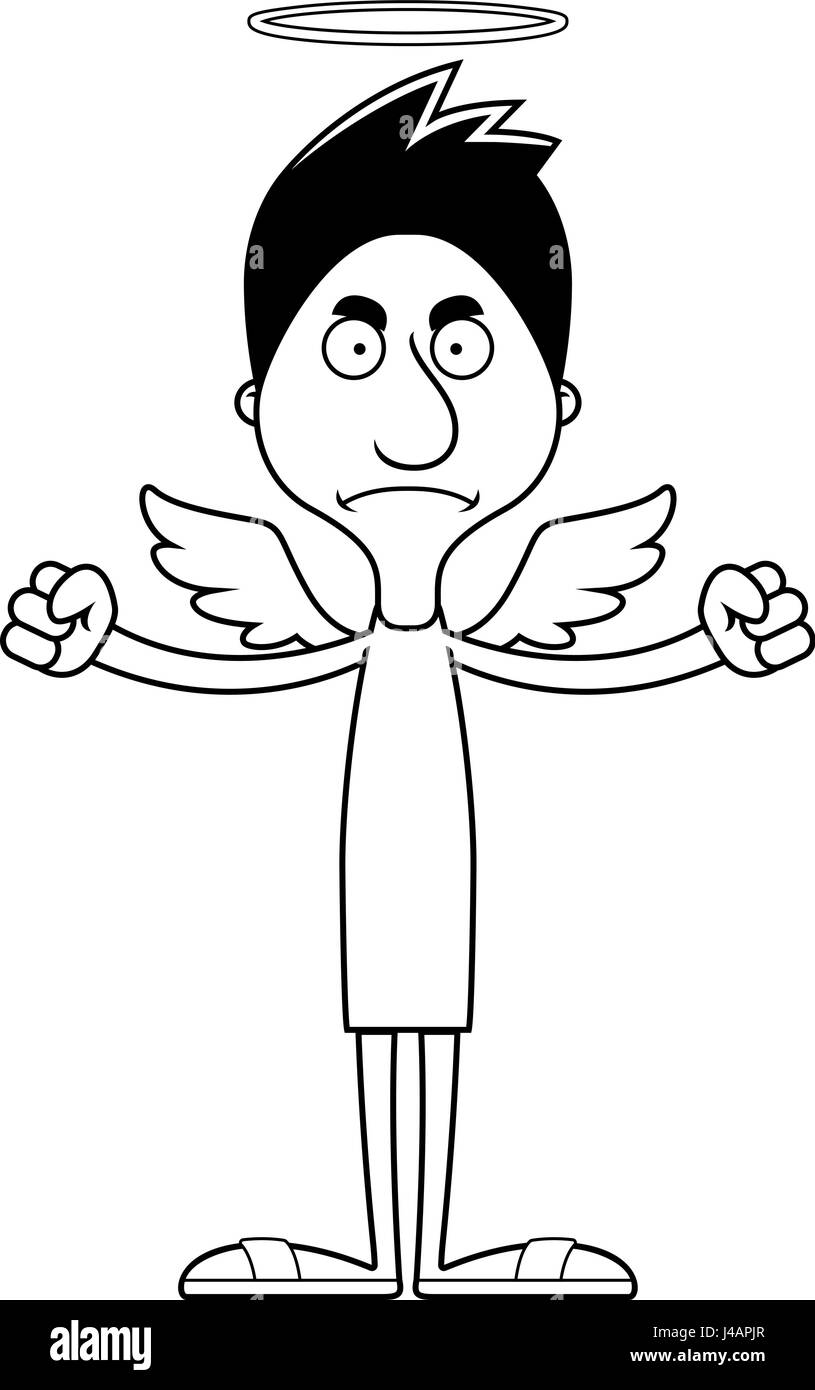 A cartoon angel man looking angry Stock Vector Image & Art - Alamy