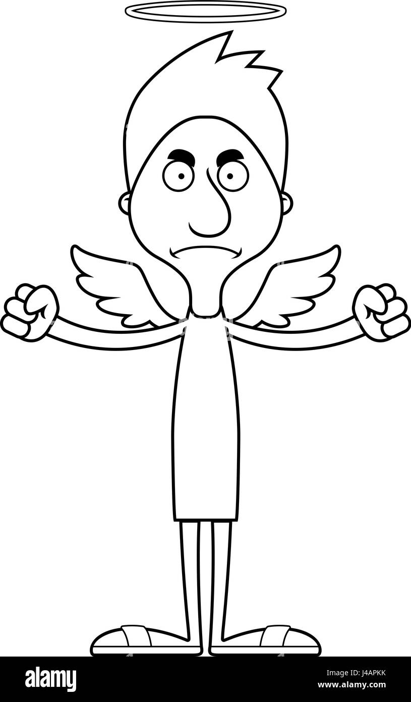 A cartoon angel man looking angry Stock Vector Image & Art - Alamy