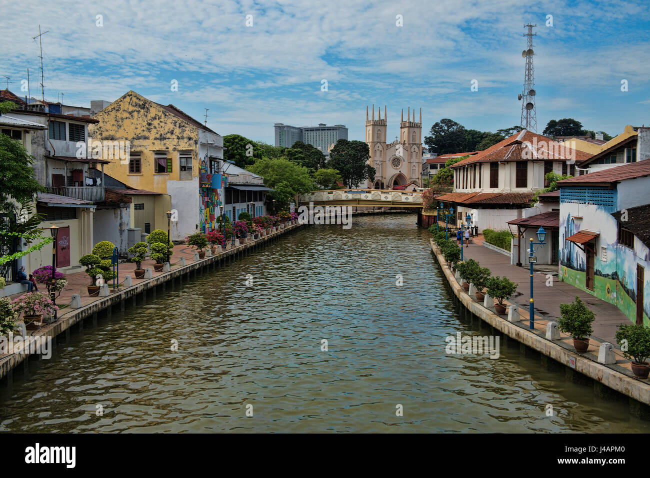 Scenic view of the Melaka River, Malacca, Malaysia Stock Photo - Alamy