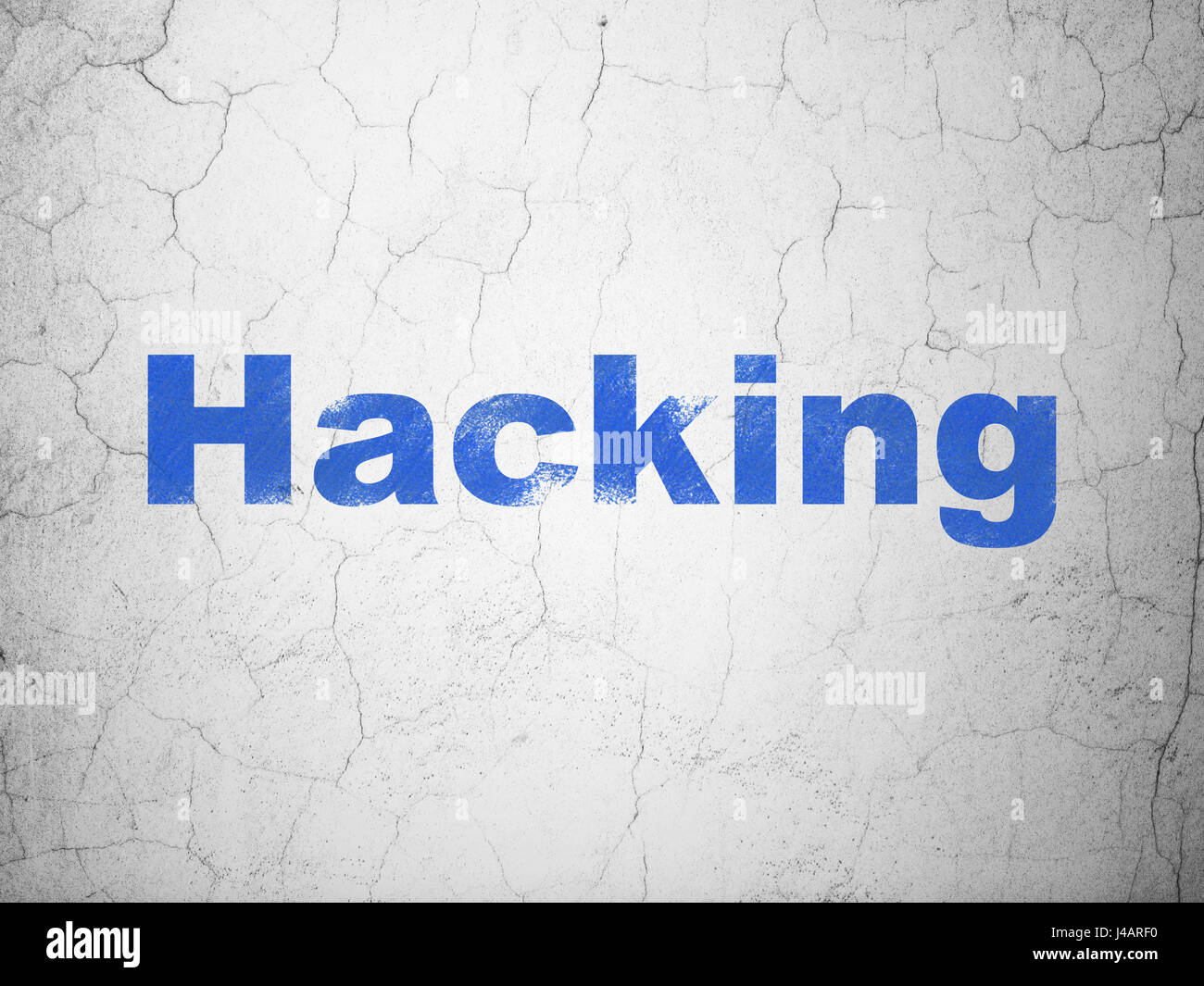 Privacy concept: Hacking on wall background Stock Photo - Alamy
