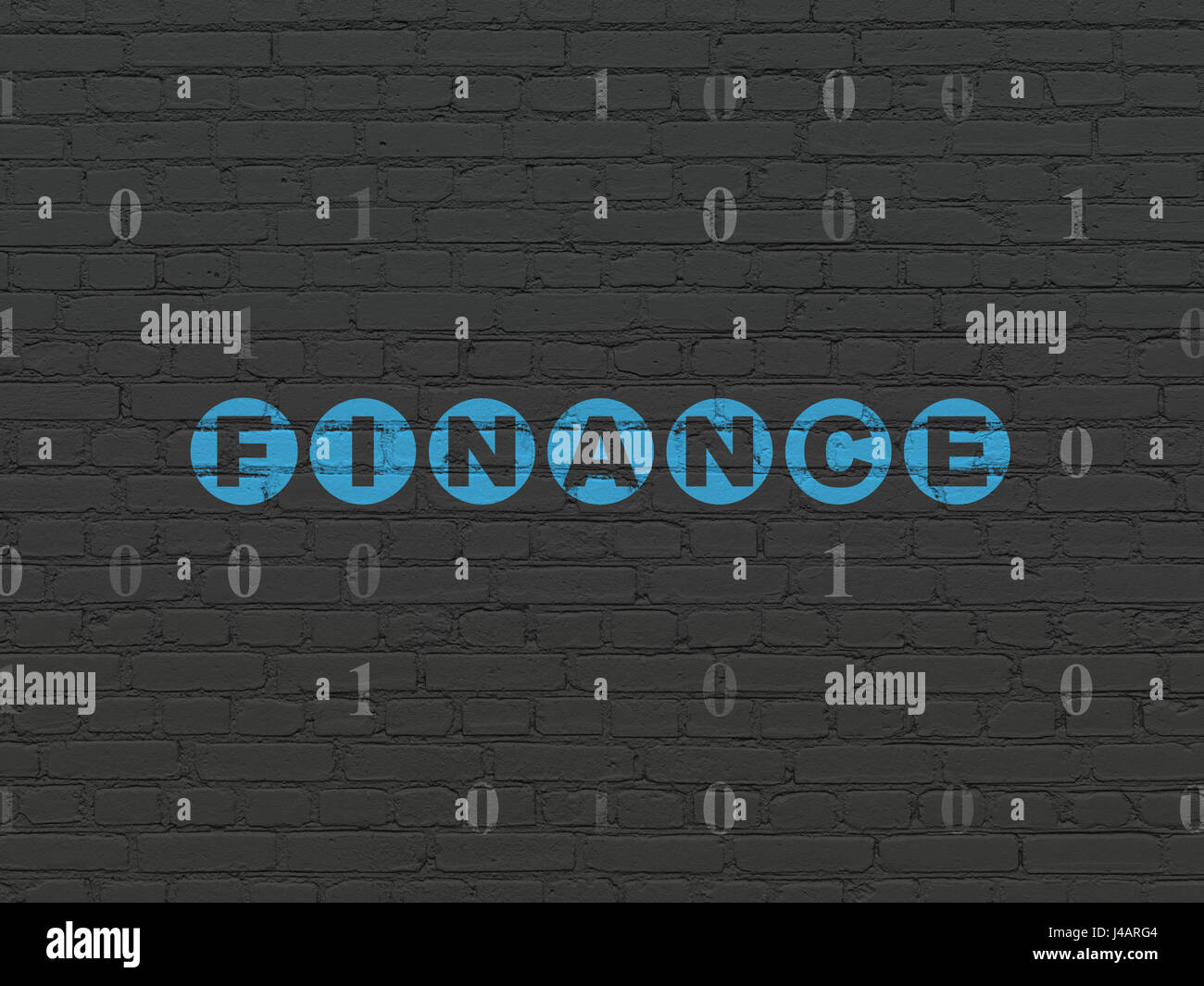 Finance concept: Finance on wall background Stock Photo - Alamy