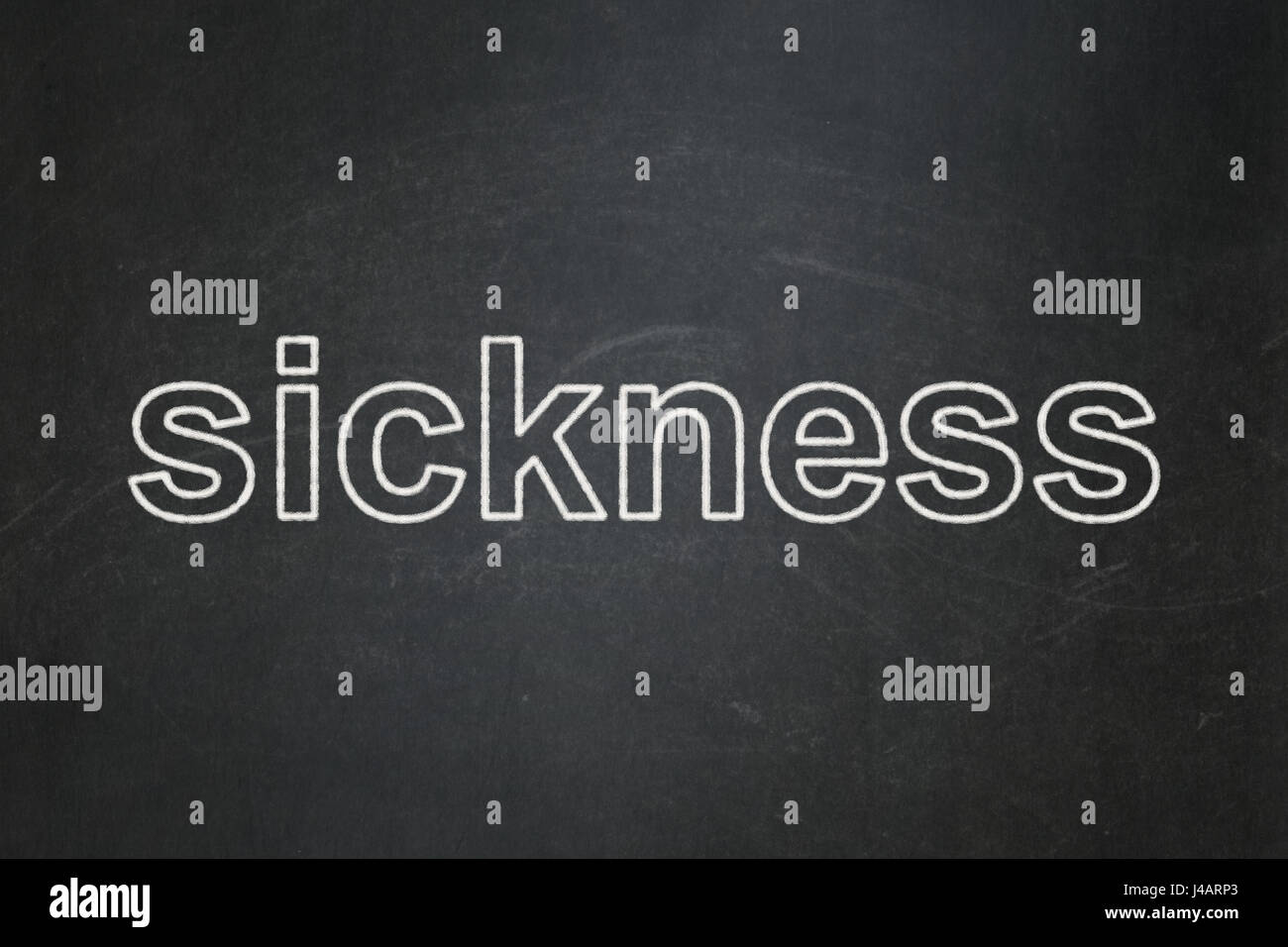 Medicine concept: Sickness on chalkboard background Stock Photo - Alamy