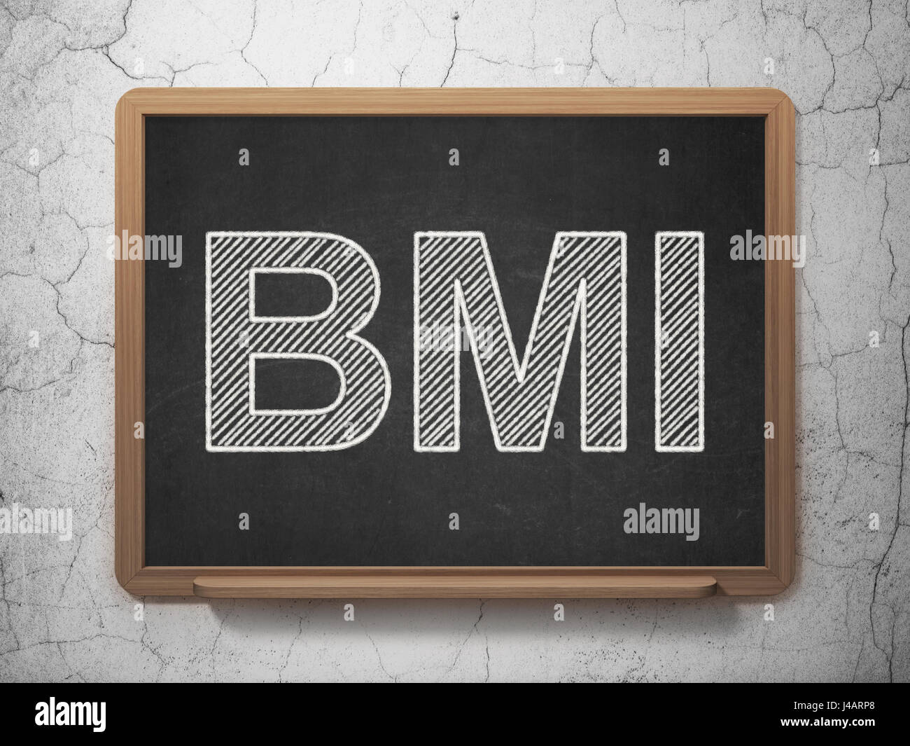 Health concept: BMI on chalkboard background Stock Photo - Alamy