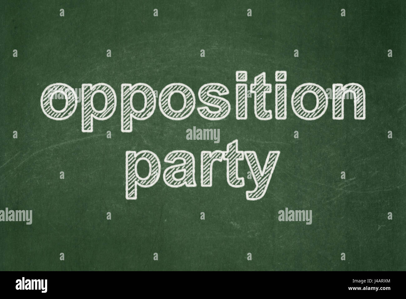 Political concept: Opposition Party on chalkboard background Stock ...