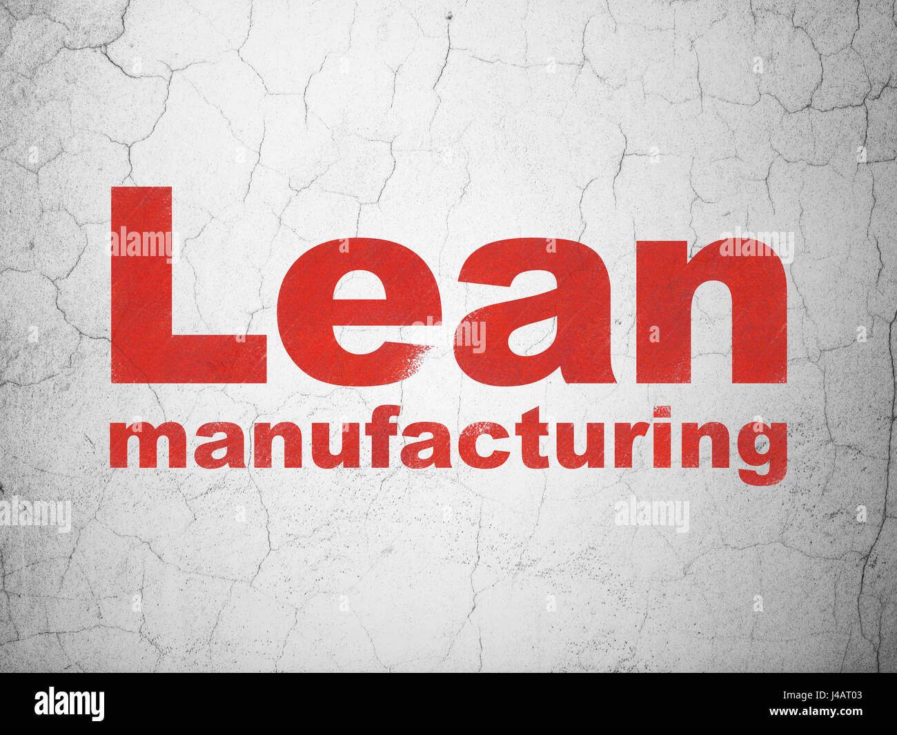 Industry concept: Lean Manufacturing on wall background Stock Photo - Alamy