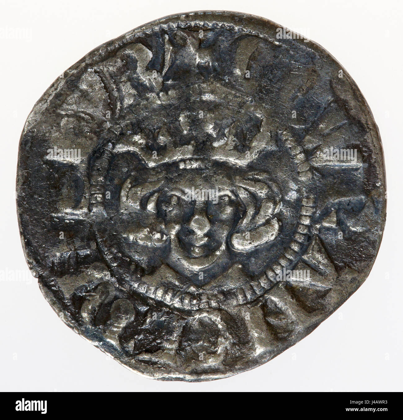 Hammered silver penny of Edward I of England Stock Photo - Alamy