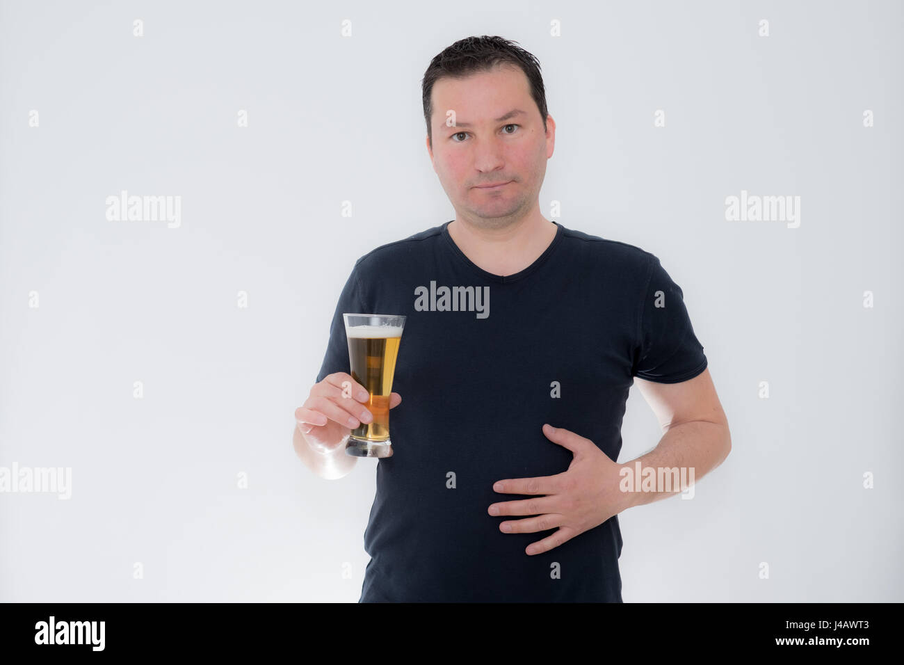 Beer belly guy hi-res stock photography and images - Alamy