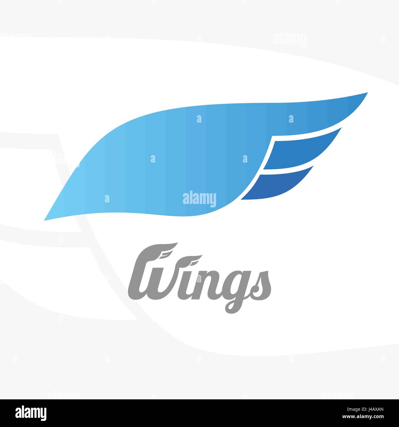 Creative wing vector logo design. Vector sign. Character logotype ...