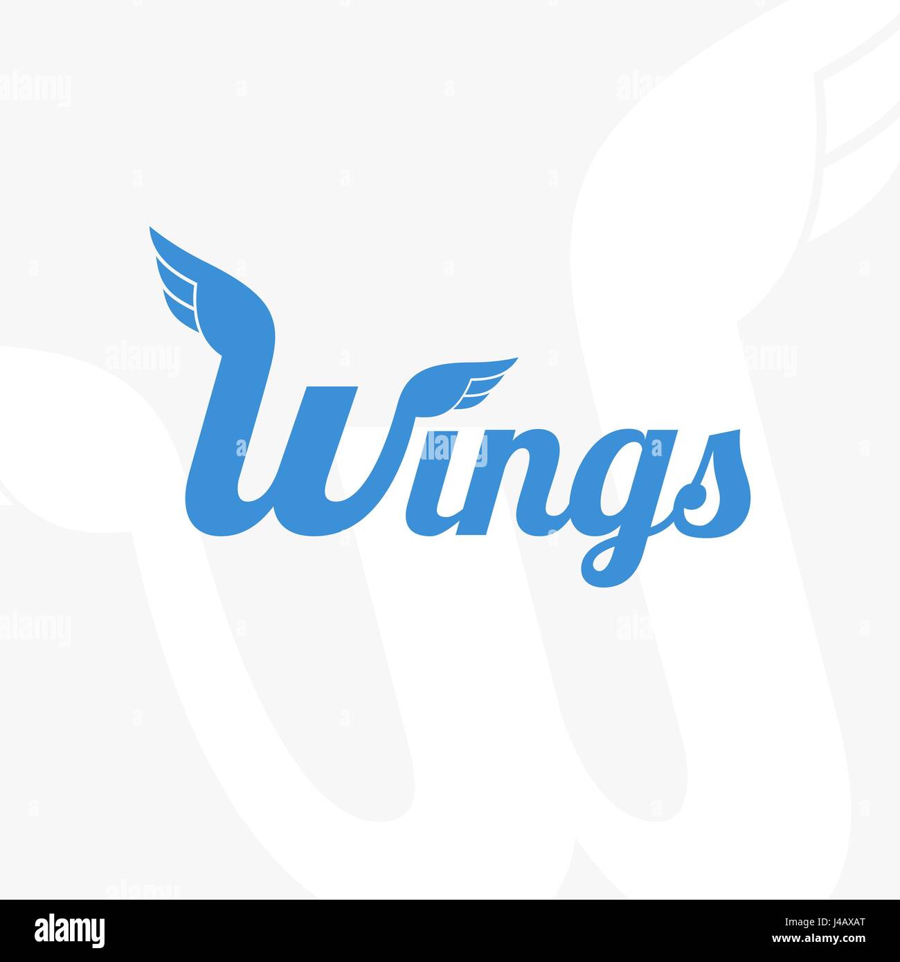 Creative wing vector logo design. Vector sign. Character logotype ...