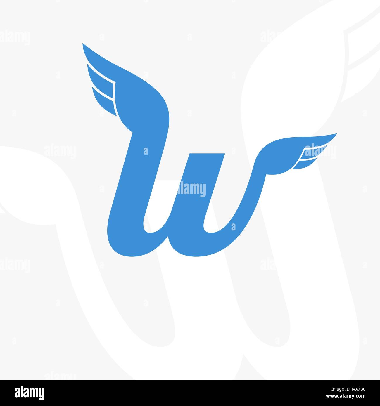 Creative wing vector logo design. Vector sign. Character logotype ...