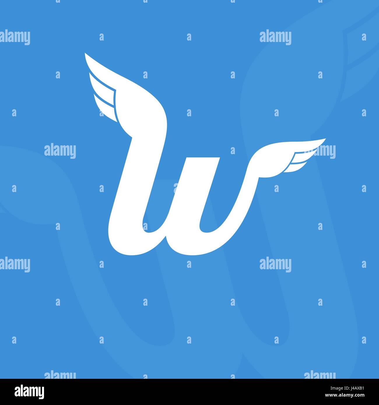 Creative wing vector logo design. Vector sign. Character logotype ...