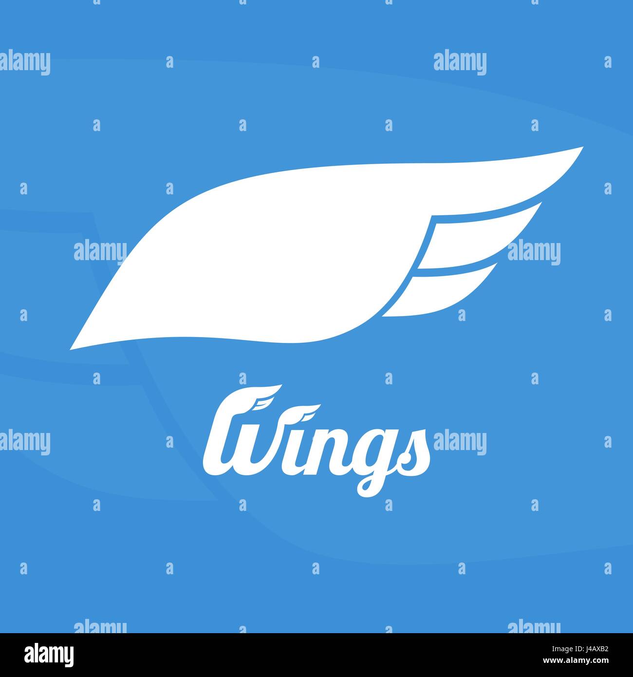 Creative wing vector logo design. Vector sign. Character logotype ...