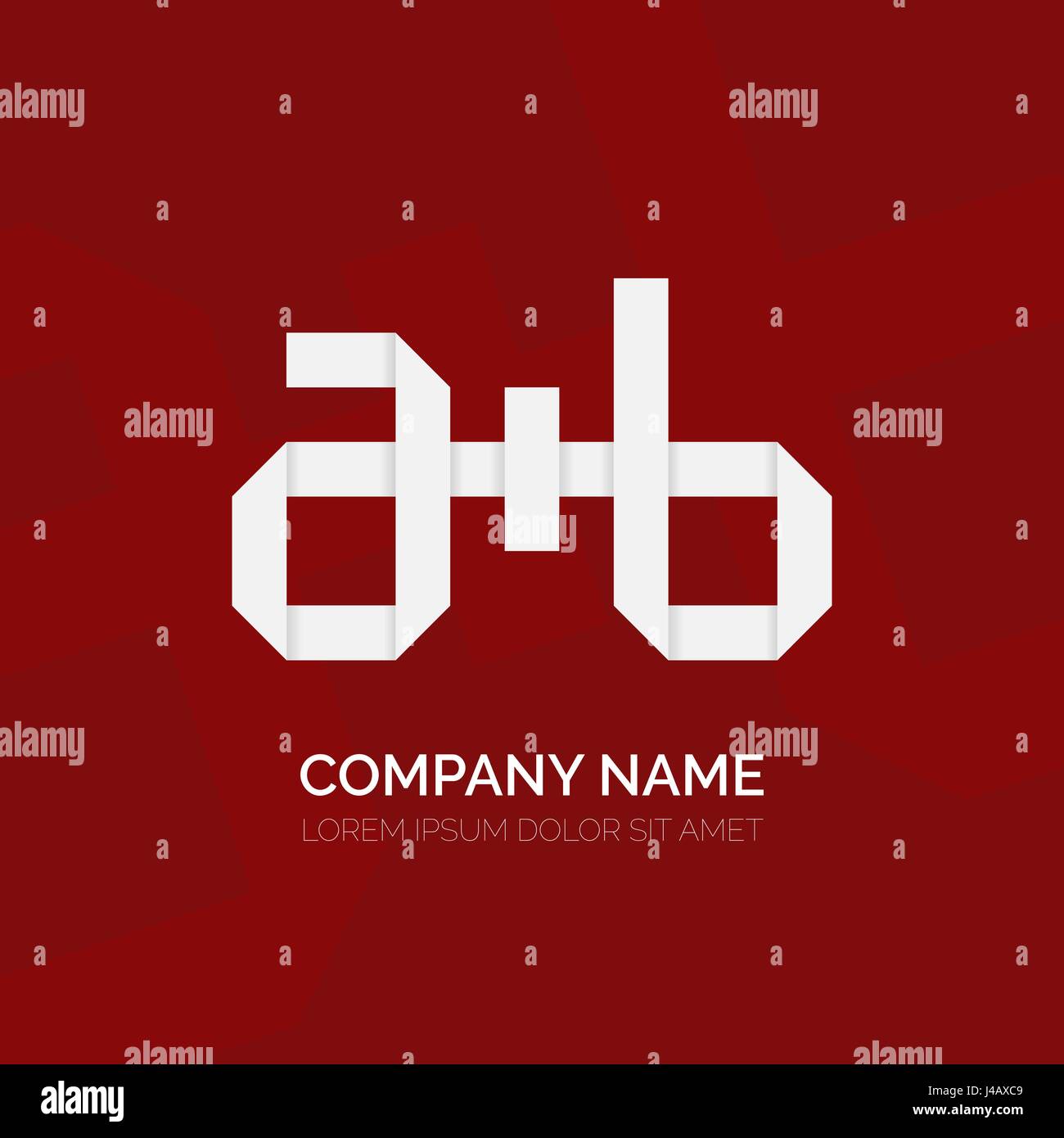 Creative letter A plus B vector logo design. Vector sign. Character ...