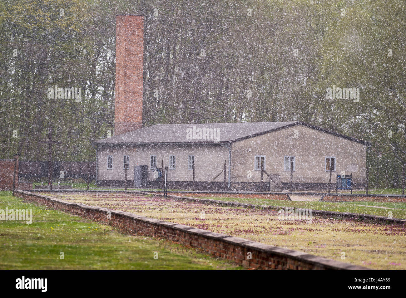 The Crematory in Nazi German concentration camp KL Stutthof in 72 ...